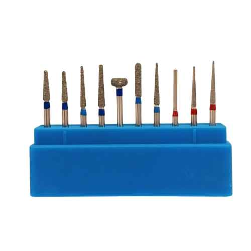 Crown & Bridge Preparation Bur Kit - Gold Cura